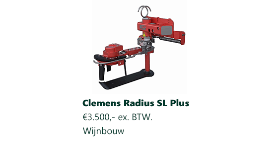 Clemens Radius SL Plus - Intrak BV - Machines voor Buiten